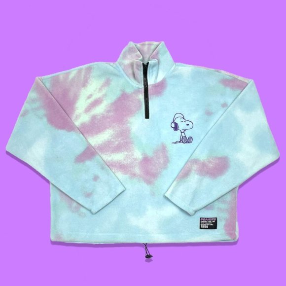 Jackets & Coats | Peanuts Womens Tie Dye Snoopy Fleece | Poshmark